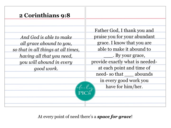 The Space for Grace – Daily PICs for Life